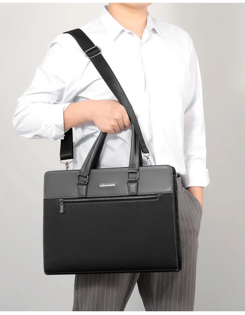 Executive Leather Laptop Briefcase – Sleek Office & Travel Bag